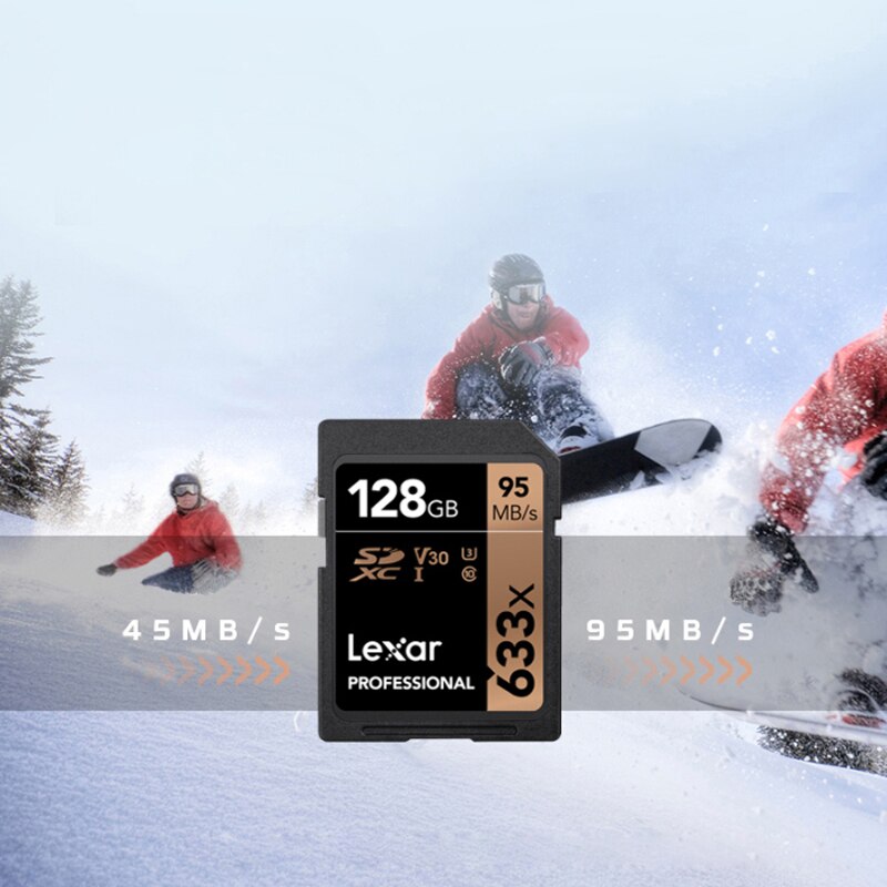 Lexar Professional SD card 64GB 128GB 256GB Max 95MBs read 633x Memory ...