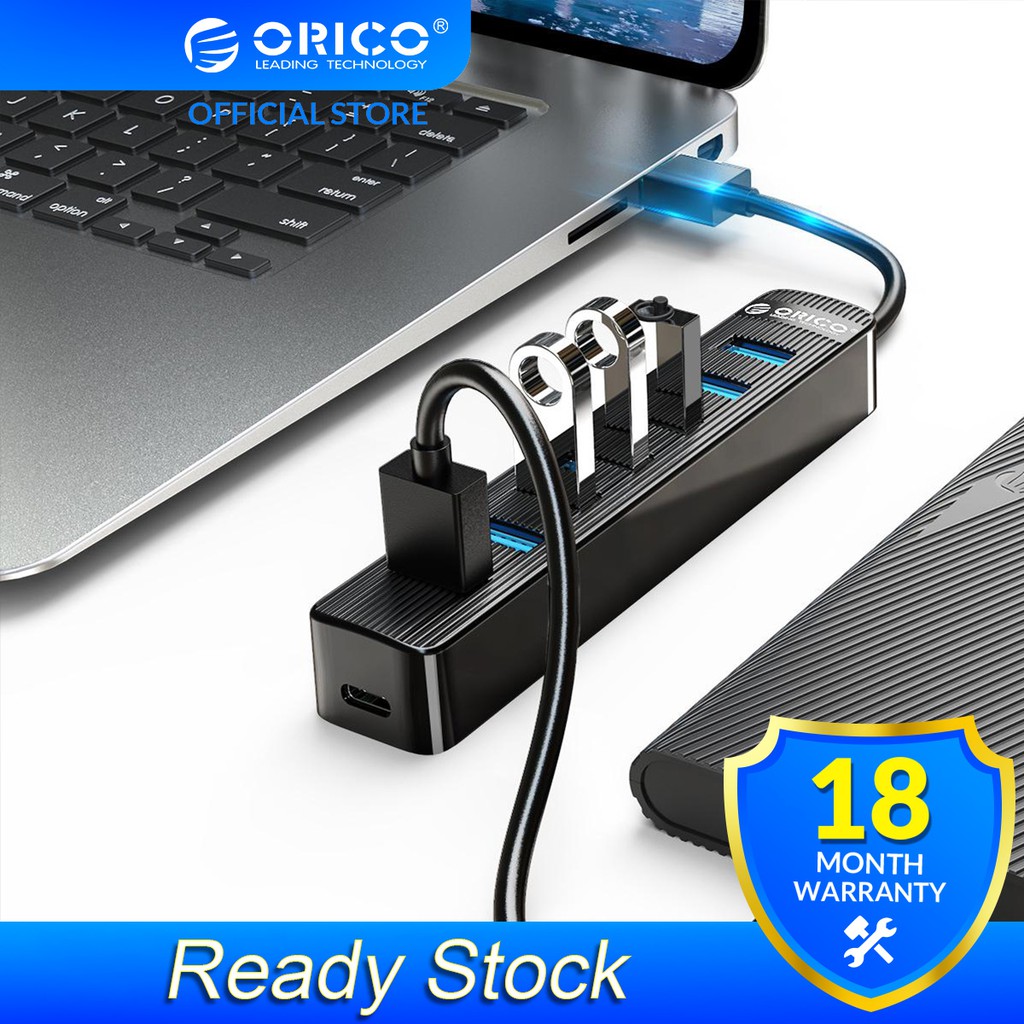ORICO USB 3 0 + 2.0 HUB With Type C Power Port High Speed Multi 7 Ports ...