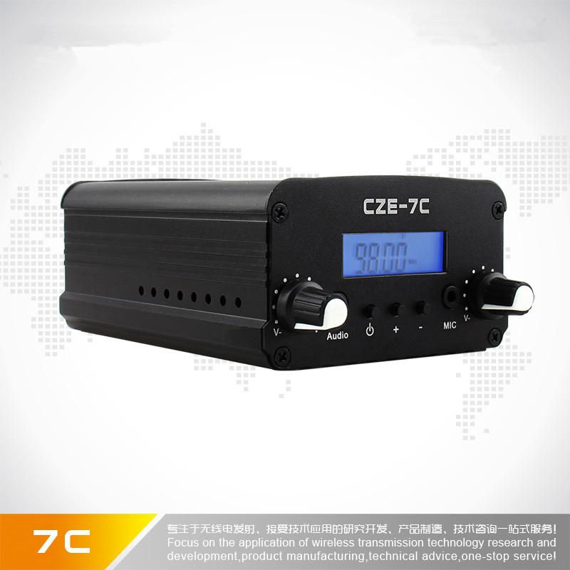 CZE-7C Multifunctional 1W 7W Stereo FM Transmitter Campus Broadcasting ...