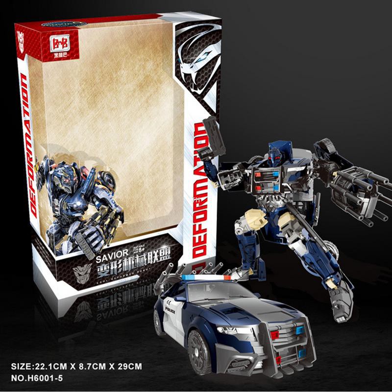 Transformers 5 Robot Decepticon Barricade Car Boy Child Deformed Police ...