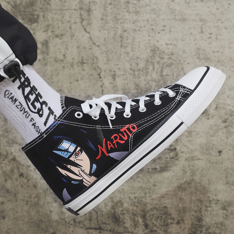 รองเท้าอินเทรนด์อะนิเมะ Naruto Ferret รองเท้าผู้ชาย High-Top All-Match ...