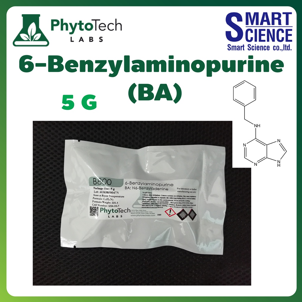 PhytoTechLabs® 6-Benzylaminopurine (BA) 6-เบนซิลแอมิโนพิวลีน cytokinin ...