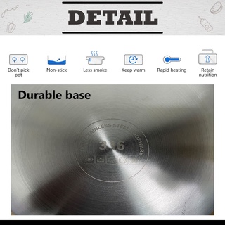 OriginalInnohut 3 In 1 SUS 316 Stainless Steel Non-Stick Sasite Wok ...