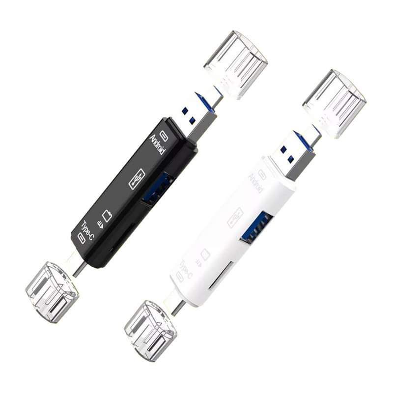 เครื่องอ่านการ์ด SD TF Micro SD Card Reader ประเภท C USB C Micro USB ...