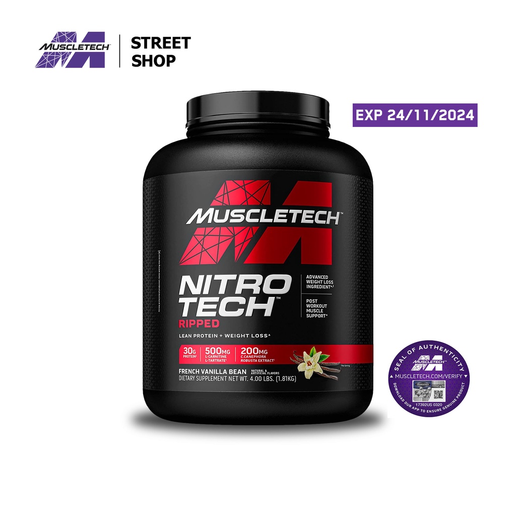 MuscleTech - Nitro Tech Ripped 4lbs - Whey Protein Weight Loss - sorpee ...