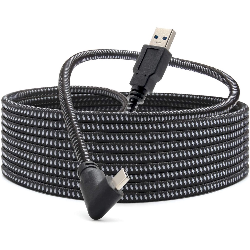 vr แว่นตา：5M Charging Cable Data Line for Oculus Quest 1/2 Link VR ...