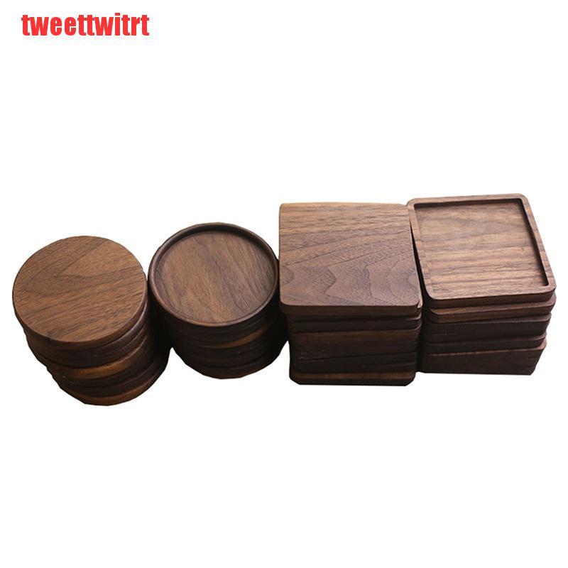 [tweettwitrt]Wood Drink Coaster Tea Coffee Cup Mat Pad Placemats ...