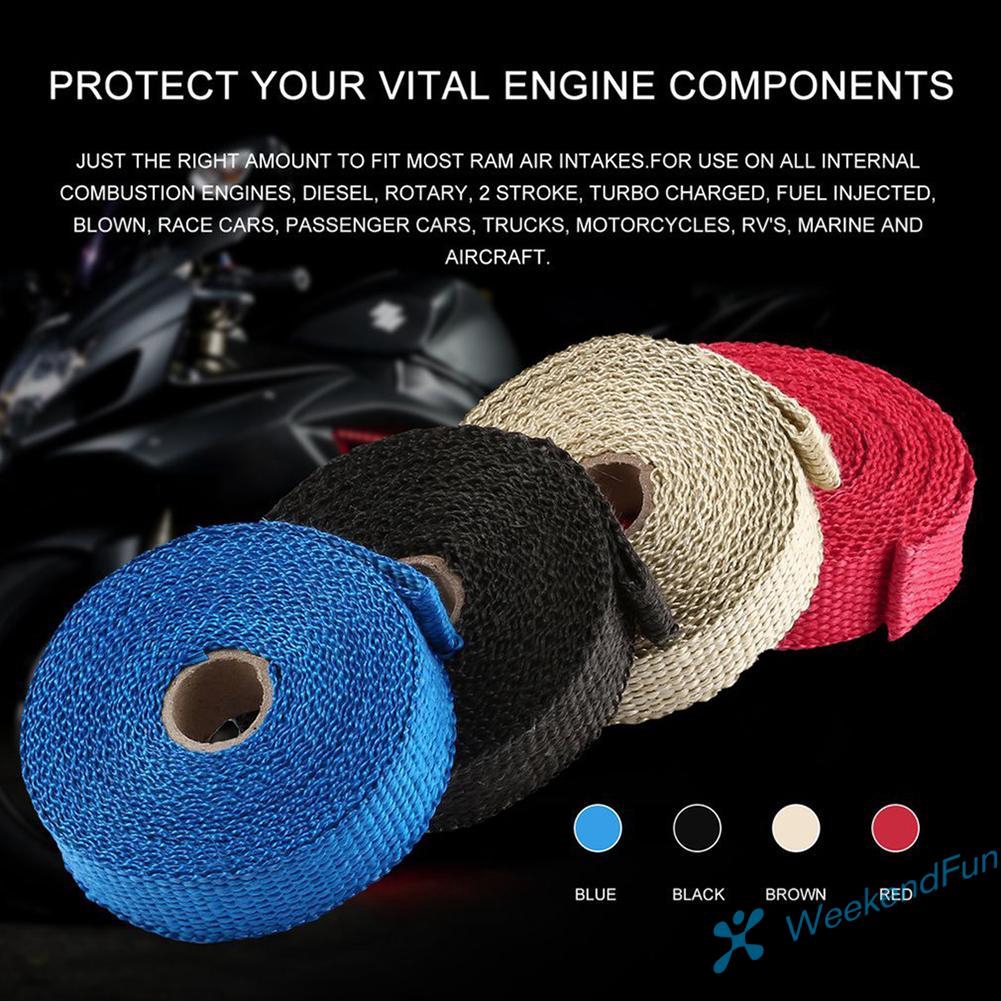 5m Thermal Exhaust Tape Pipe Wrap Heat Resistant Cloth for Car ...
