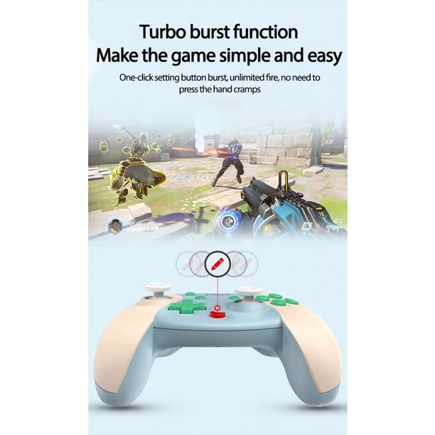 【Ready Stock】 PG-SW068 Bluetooth-compatible Gamepad For Nintendo Switch ...