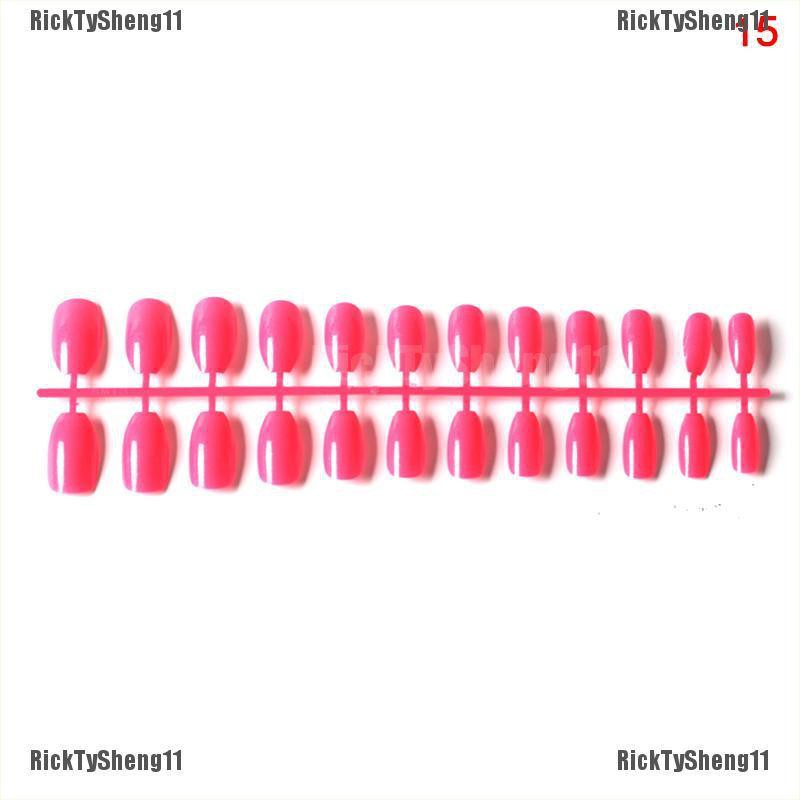 [cod]rts 24pcs Design False French Nails Full Nail Tips Fake Art Cover