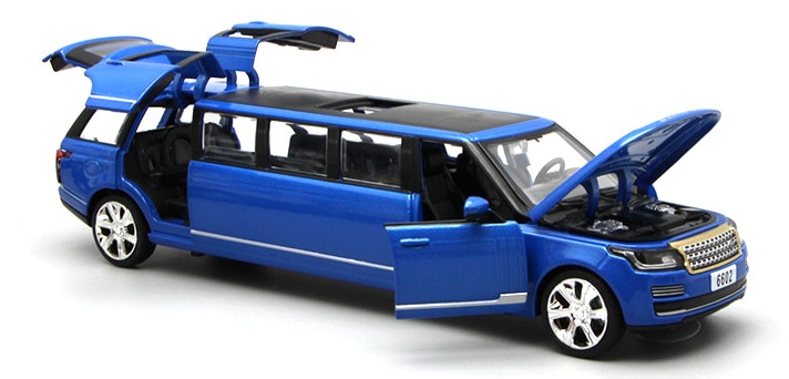New 1:32 Alloy Stretch Limousine Diecast Car Model Toy With ull Back ...