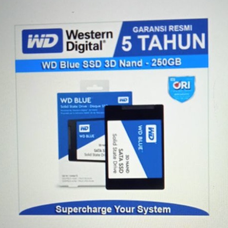 WD BLUE western digital SSD INTERNAL SATA III NAND 3D 2.5 250 GB - e471m1lnoq - ThaiPick