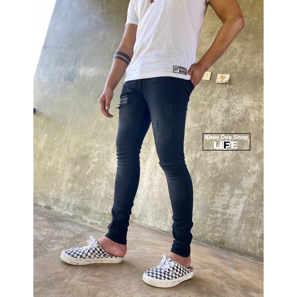 ยีนส์เดฟชาย งานพรีเมียมดำฟอกสุดฮิต - khaydee_888 - ThaiPick