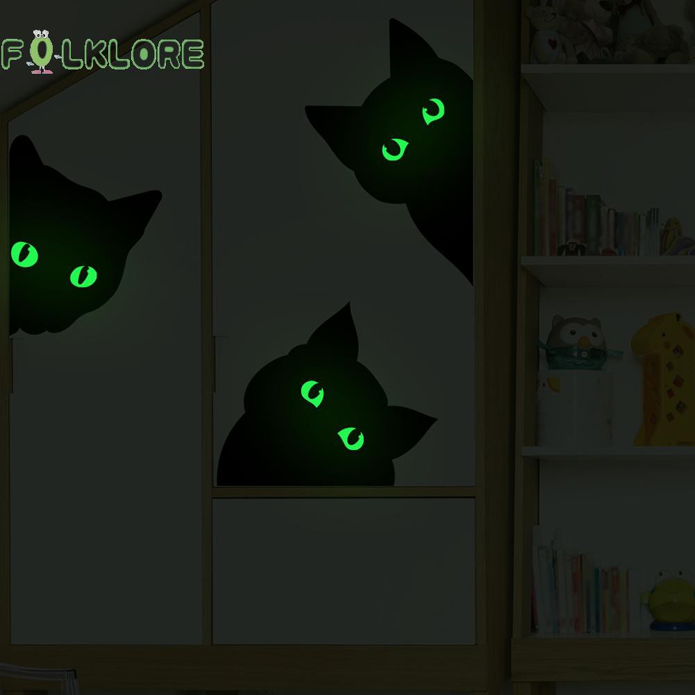 Fol Black Cat Eye สติ๊กเกอร์ Pvc สําหรับติดตกแต่งผนังบ้าน - folklore.th ...