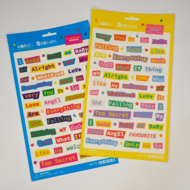 Words Deco Sticker (Are you young at Heart Collection) - salmonplease ...