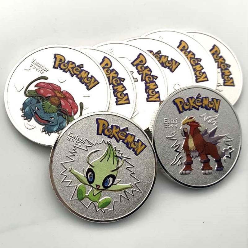 Pokemon Anime Commemorative Coin Gold Plated Gold Coin Pikachu ...