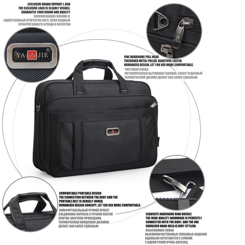 BMen39s Laptop Briefcase Brand Men Computer Handbags Waterproof Durable ...