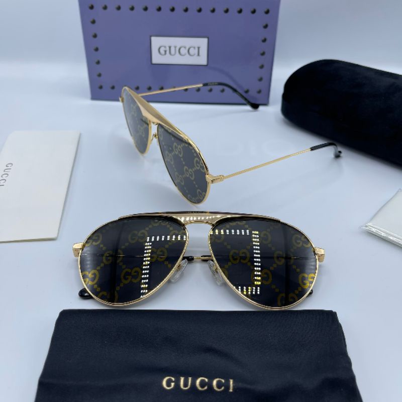 Gucci aviator sunglasses with GG blue lenses - share_shoppp - ThaiPick