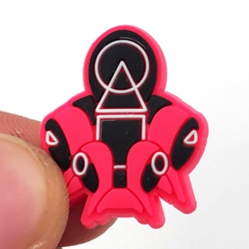 1Pc Squid Game Jibbitz การ์ตูน Jibbit ตัวการ์ตูนติดรองเท้า Crocs ...