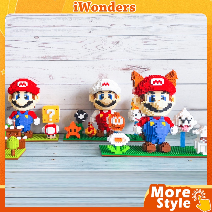 Nano Blocks Super Mario Bros Lego Yoshi Building Blocks Multiple Game ...