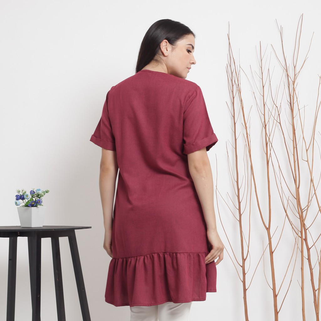 ชุดเดรส Blusha Anthrium สําหรับผู้หญิง - batik_dirga.th - ThaiPick