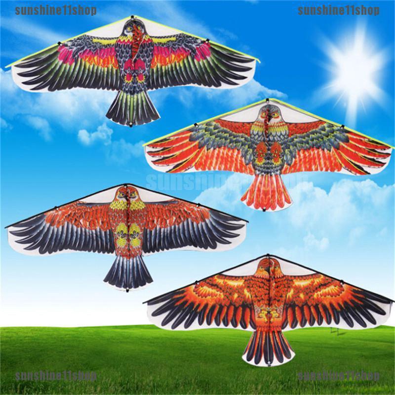 1PC Flat Eagle Bird Kite Children Flying Bird Kites Outdoor Garden Toys ...