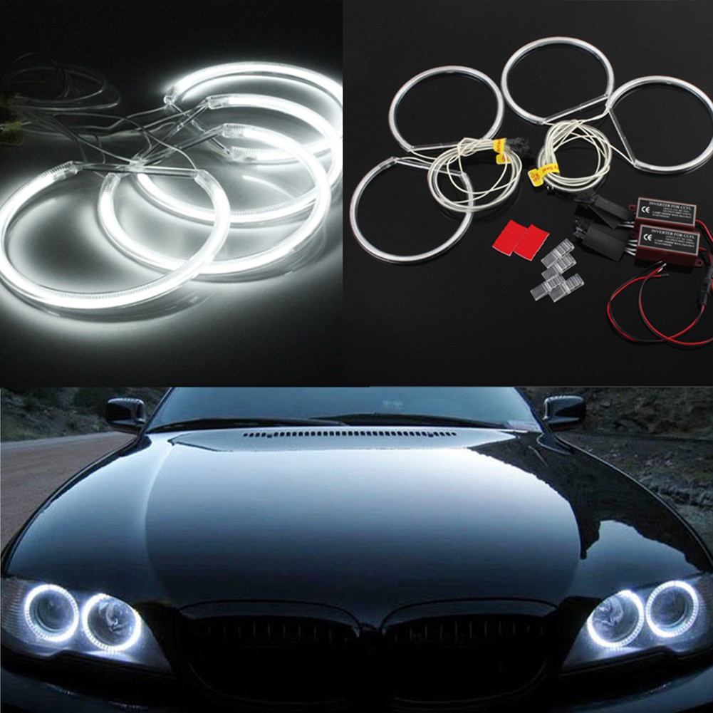 หลอดไฟ Led Ccfl Angel Eyes Halo 4 ชิ้นสําหรับ Bmw E36 E 38 E 39 E46 - meigui1.th - ThaiPick