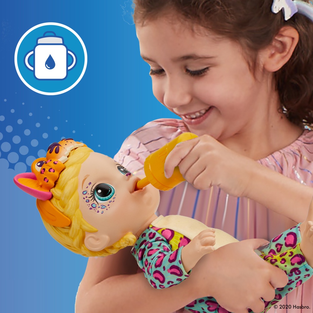 Hasbro Baby Alive F1231 Rainbow Wildcats Doll Leopard Blonde Hair เบบี้ ...