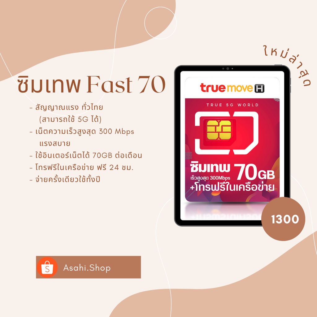 ส่งฟรีซิมรายปี ซิมเทพ FAST 70 ซิมเน็ตแม็กสปีด ซิมรายปี ซิมโทรไม่อั้น ...