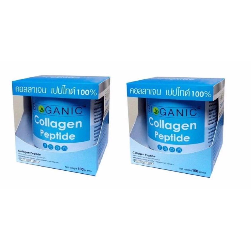 Bioganic Collagen Peptide 100% 100 g. 2 กล่อง | Shopee Thailand