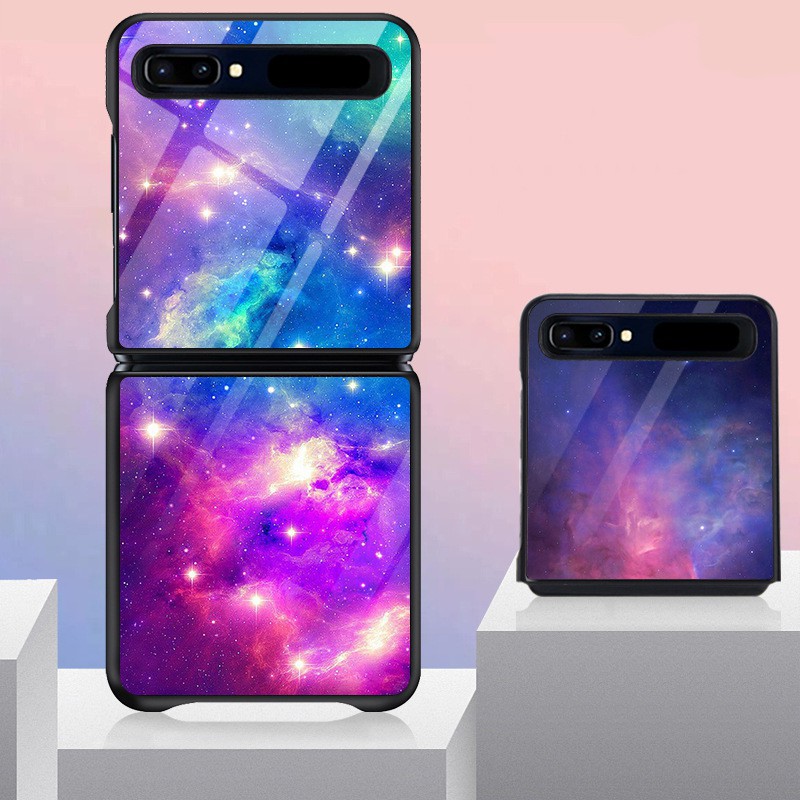 Luxurious Casing Case Samsung Galaxy Z Flip Case Colorful Starry Sky ...