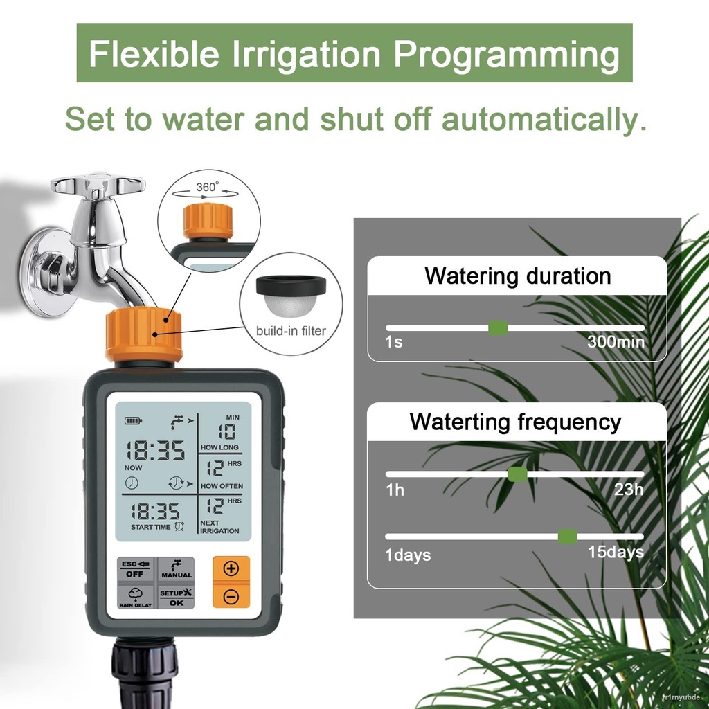 Garden Watering Timer Automatic Electronic Watering Timer Digital ...