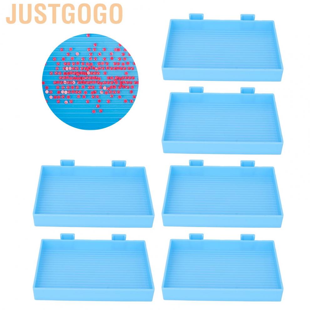 Justgogo Bead Sorting Trays Rhinestone Plate Tray Art Painting ...