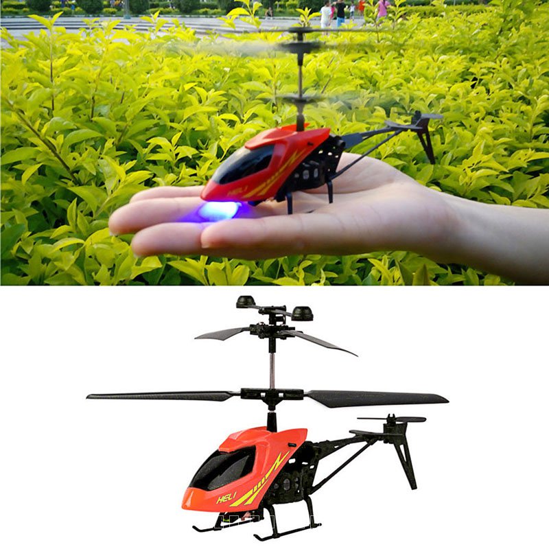 2CH Mini RCเฮลิคอปเตอร์รีโมทคอนโทรลไฟฟ้าMicroเครื่องบิน2ช่อง dC3E ...