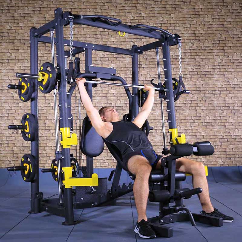 ออกกำลังกายGym Equipment Smith Machine 300KGLoad Bearing Squat Rack ...