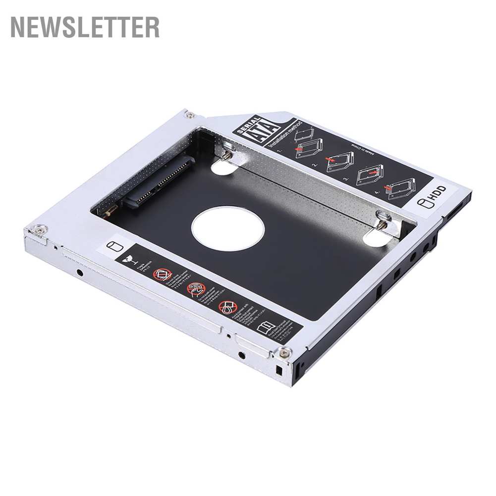 12.7mm Aluminum SATA HDD SSD Enclosure Hard Disk Drive Bay Caddy ...