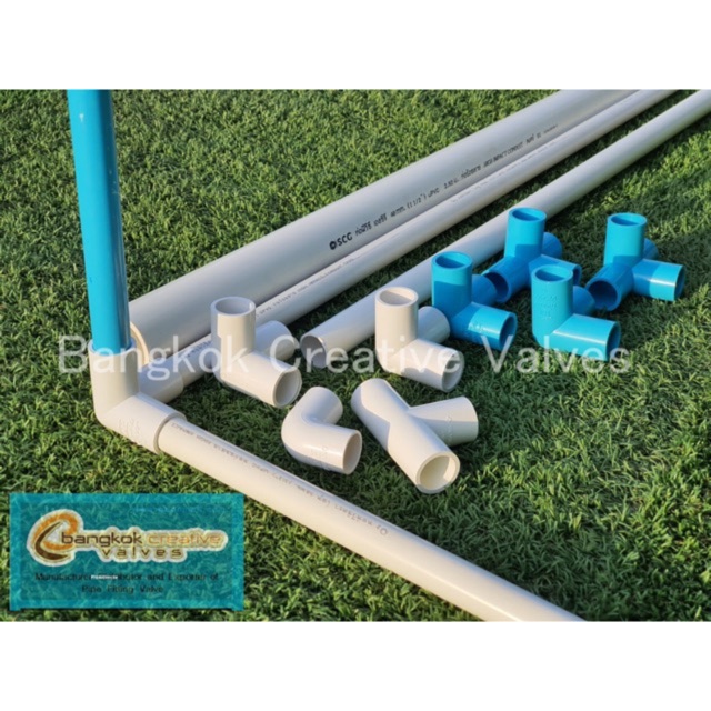 ท่อPVC สีขาว ท่อสีขาว ท่อขาว ท่อร้อยสายไฟ ท่อพีวีซี ความยาว 10 - 100 ...