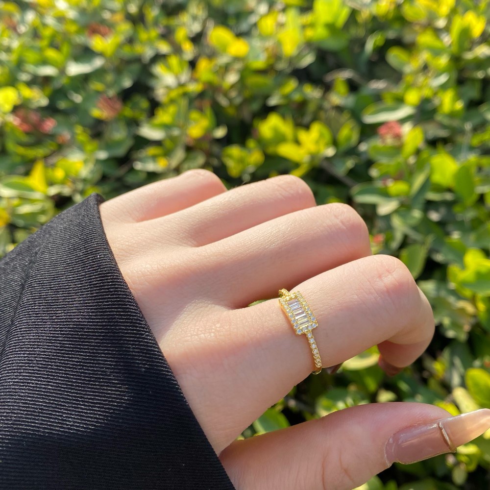 ™925 Sterling Silver Sparkling Sona Diamond Moon Stars Finger Rings for Women Couples Trendy ...