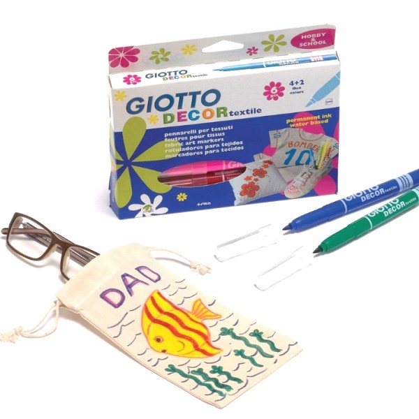 ชุดเครื่องหมายผ้า Lyra Giotto 6 สีสําหรับตกแต่ง - myarts.th - ThaiPick
