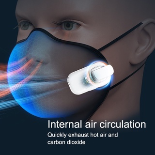 [ff86]Mask Air Fan หน้ากากมีพัดลม หน้ากากพัดลม Rechargeable Face Mask ...
