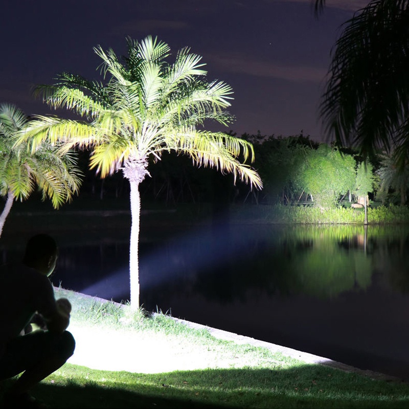 Suer Bright LED Tactical Flashlight USB Rechargeable owerful Flash ...