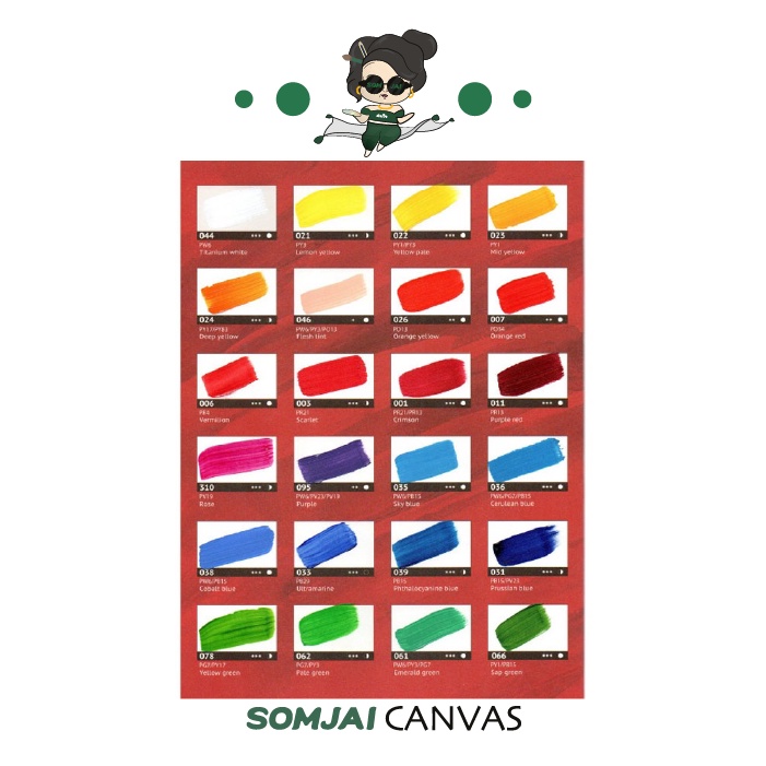 LOUVRE - ลูฟท์ สีอะคริลิคเกรดอาร์ตติส ขนาด 120 ml - somjai_canvas - ThaiPick