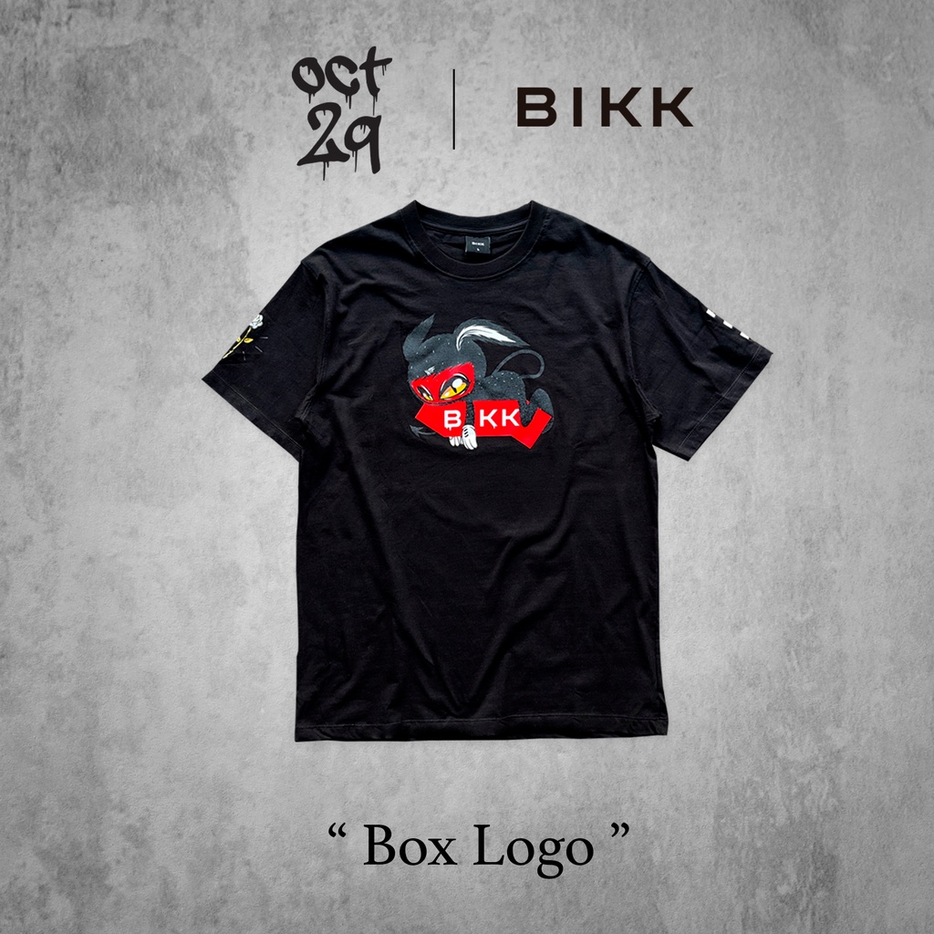 เสื้อยืด Oct29 x BIKK Box Logo Oversized Tee - bikk. - ThaiPick