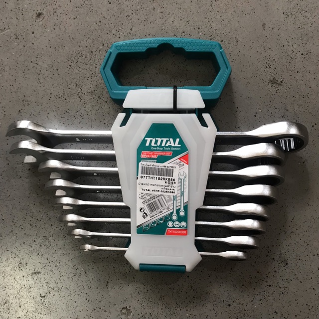 ประแจแหวนข้างปากตาย+แหวนฟรีข้าง 8ตัวชุด TOTAL THT102RK086 | Shopee Thailand
