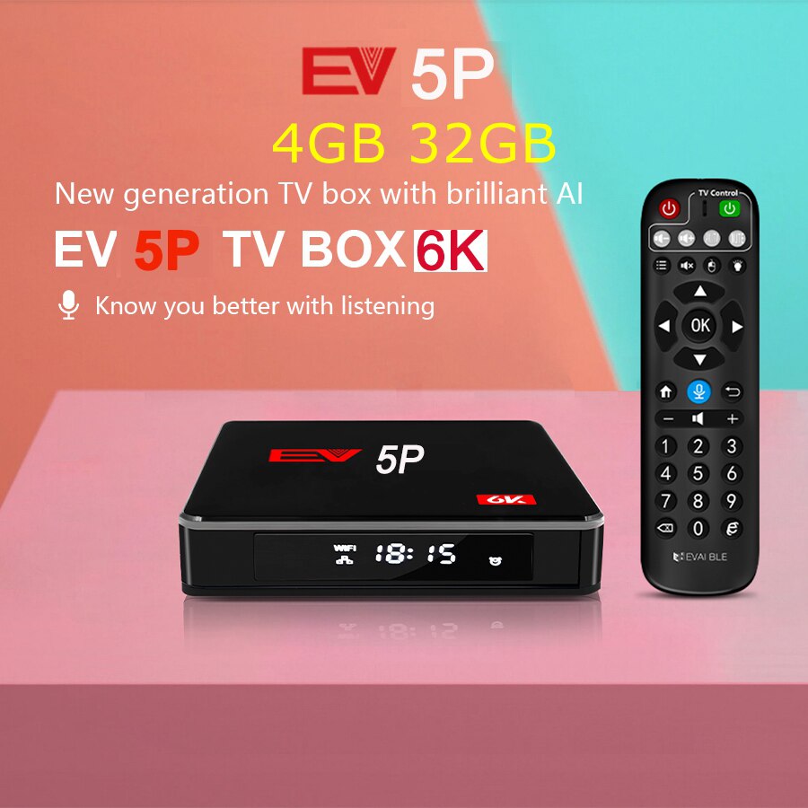ของแท้ Evbox 5 Plus Smart 6K กล่องทีวี EV 5 Pro 5S5P Android Tv จีนเกาหลีญี่ปุ่น SG ของฉัน Hk Tw ...