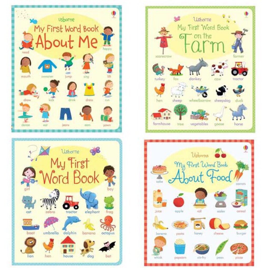 (พร้อมส่ง) บอร์ดบุ๊คเล่มใหญ่ Usborne Usborne My First Word Book 5 ...