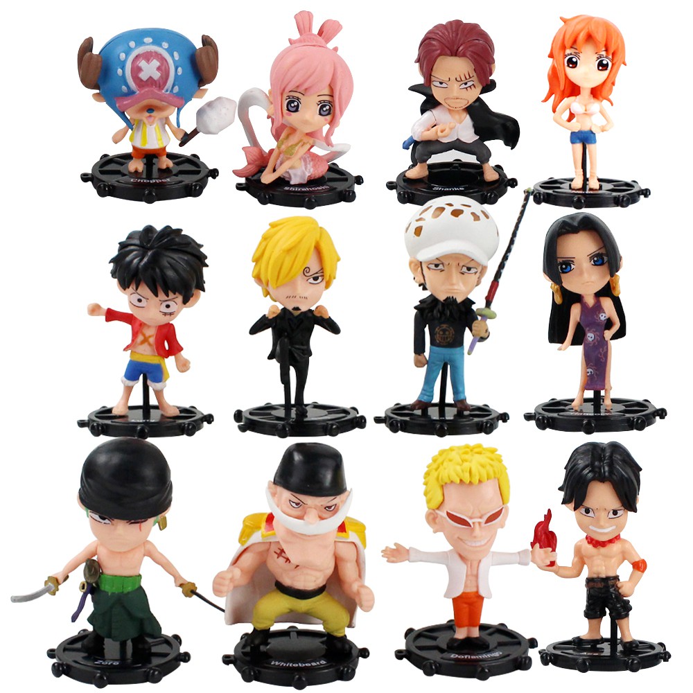 Anime One Piece PVC Action Figures Cute Mini Figure Toys Dolls Model ...