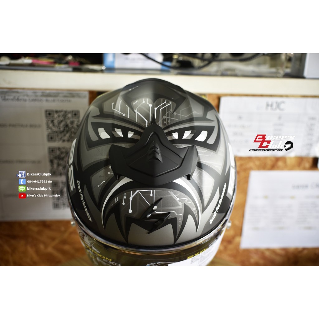 SCORPION EXO R1 AIR : FABIO MONSTER REPLICA (MATT BLACK) | Shopee Thailand