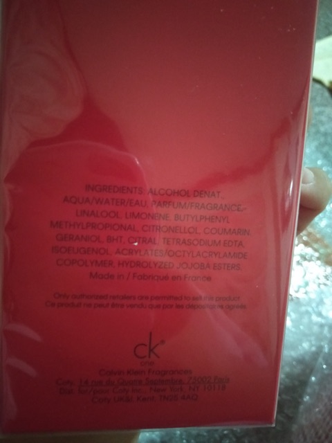 Calvin Klein CK One EDT 100ml. (กล่องซีล) Limited - intendshoppe ...