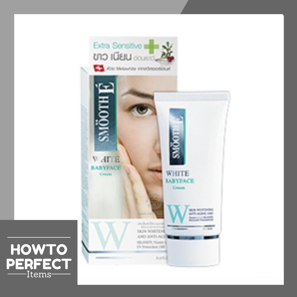 Smooth E White Babyface Cream ( สมูทอี ไวท์ เบบี้เฟซ ครีม ) | Shopee ...